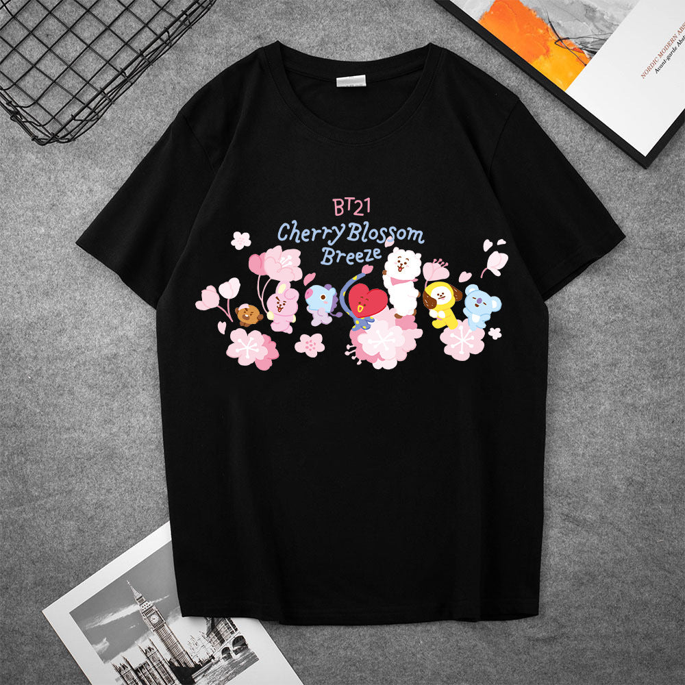BT21 Kawaii Cherry Blossom Tee – Totemo Kawaii Shop
