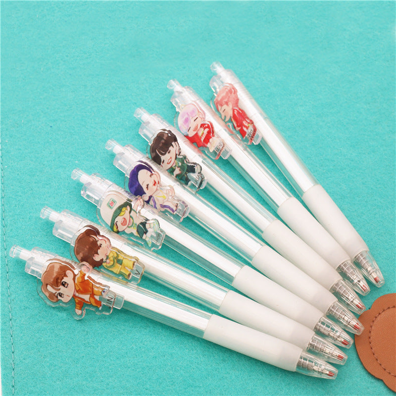 BTS Cartoon Signature Pen – Totemo Kawaii Shop